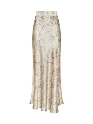 L'Agence Ryker Silk Maxi Skirt