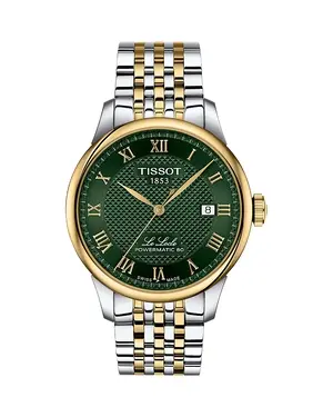 TISSOT Le Locle Watch, 39.3mm - Green/two-tone