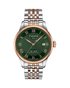 TISSOT Le Locle Watch, 39.3mm - Green/two-tone