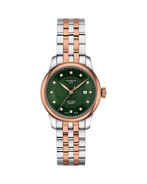 TISSOT Le Locle Watch, 29mm - Green/two-tone