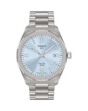 TISSOT Prc 100 Watch, 39mm - Blue/silver