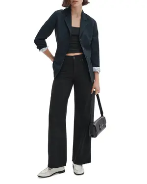 Rag & Bone Andi High-rise Wide-leg Jeans - Black