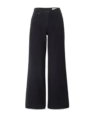 Rag & Bone Andi High-rise Wide-leg Jeans - Black