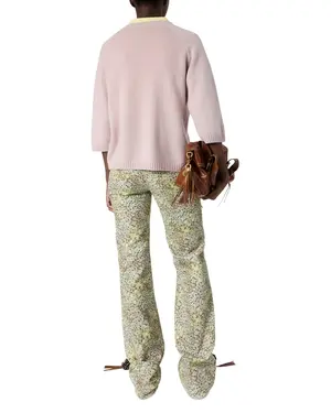 Gerard Darel Liviah Round Neck Cashmere Sweater - Pink