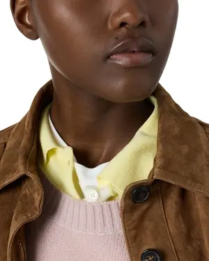 Gerard Darel Liviah Round Neck Cashmere Sweater - Pink