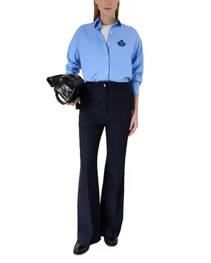 Gerard Darel Aliyah High Rise Pants - Navy