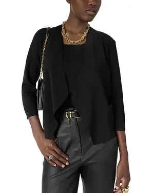 Gerard Darel Lynaya Edge To Edge Cardigan - Black