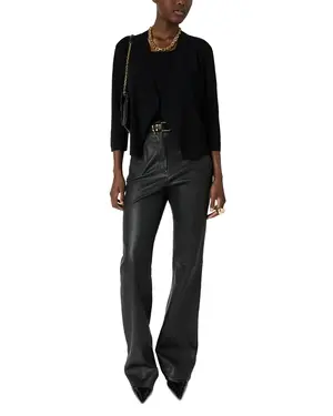 Gerard Darel Lynaya Edge To Edge Cardigan - Black
