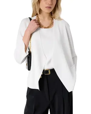 Gerard Darel Lynaya Edge To Edge Cardigan - White