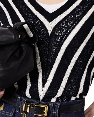 Gerard Darel Loretta V-neck Sweater - Navy