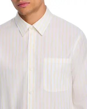 Vince Straight Hem Single Pocket Shirt