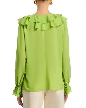 TOCCIN Tobi Exaggerated Ruffle Blouse