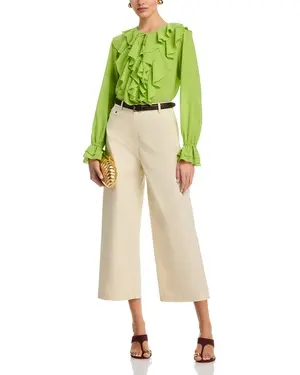 TOCCIN Tobi Exaggerated Ruffle Blouse