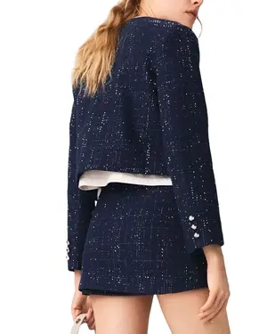 Maje Short Jacket With Patch Pockets
