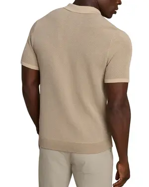 RHONE Mercer Knit Polo Shirt - Bone