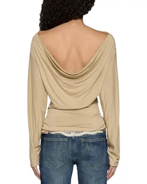 EB DENIM Zinnia Long Sleeve Top - Sand