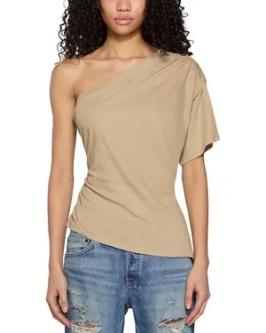 EB DENIM Linnea One Shoulder Top - Sand