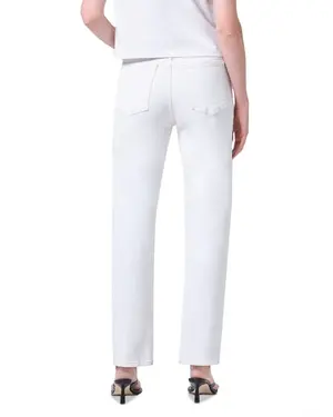 AGOLDE 90s Pinch Waist High Rise Straight Jeans - Marshmallow