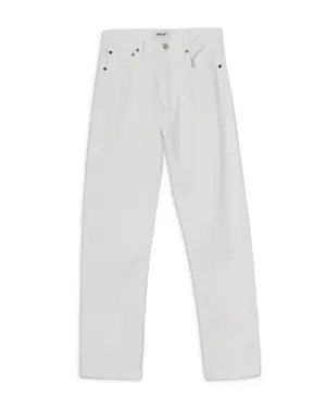 AGOLDE 90s Pinch Waist High Rise Straight Jeans - Marshmallow