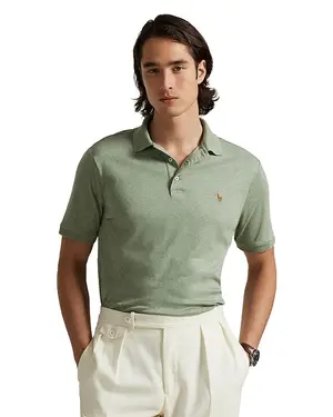 Polo Ralph Lauren Classic Fit Soft Cotton Polo Shirt - Green Heather