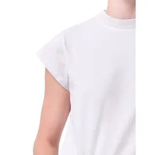 AGOLDE Bryce Cap Sleeve Tee - Bone