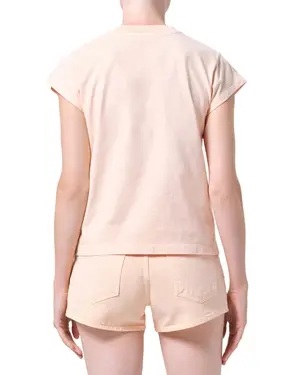 AGOLDE Bryce Cap Sleeve Tee - Sun Filter