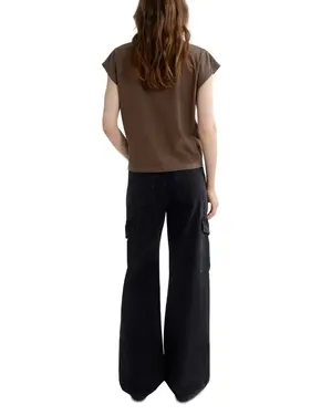 AGOLDE Bryce Cap Sleeve Tee - Uniform