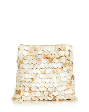 Aqua Sequin Clutch