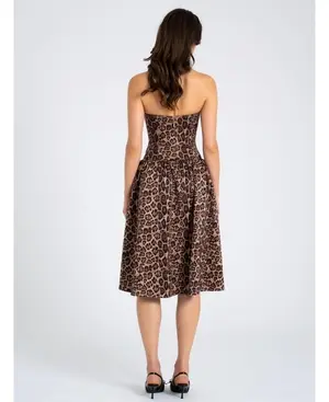 MISS CIRCLE NEW YORK Uchenna Strapless Midi Dress