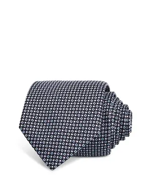 BOSS Geometric Neck Tie - Dark Blue