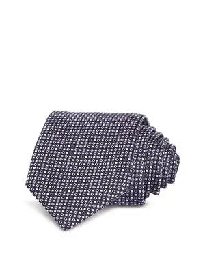 BOSS Classic Geometric Tie - Open Purple