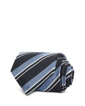 BOSS Silk Classic Stripe Tie - Dark Blue