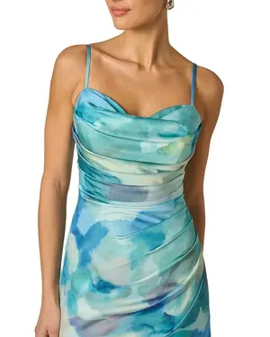 Adrianna Papell Sateen Column Dress