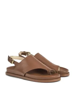 Agl Leather Flat Sandals