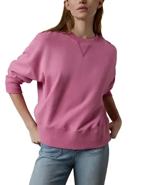 Faherty Brand Fleece Vintage Crew Sweatshirt - Ibis Rose