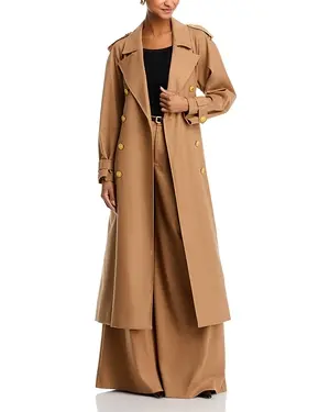 L'Agence Brinley Oversized Trench Coat - Dark Macchiato