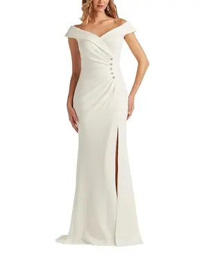 Tadashi Shoji Off-shoulder Gown