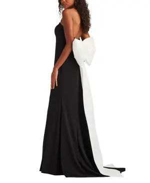Tadashi Shoji Parmer Bow Back Gown
