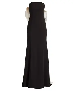 Tadashi Shoji Parmer Bow Back Gown