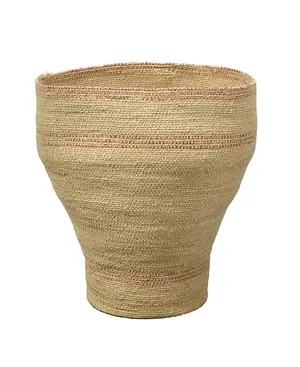 JAMIE YOUNG CO. Trophy Seagrass Decorative Basket Orange