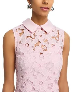 SELF-PORTRAIT Lace Collared Mini Dress