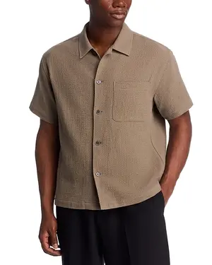 FRAME Open Weave Shirt - Warm Gray