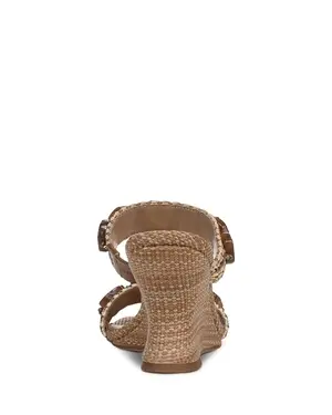 Sam Edelman Dante Embellished Wedge Sandals - Tawny Tan