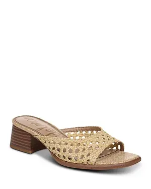 Sam Edelman Fynn Slide Sandals - Bleached Beechwood