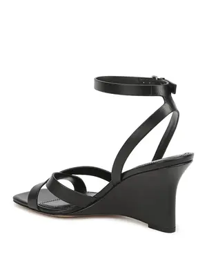 Vince Parma Wedge Sandals - Black