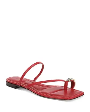 Vince Polli Toe Ring Sandals - Crimson
