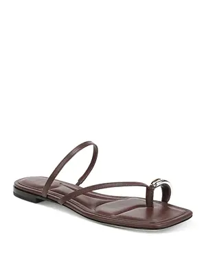 Vince Polli Toe Ring Sandals - Molten Brown