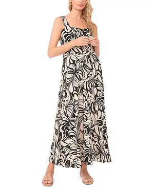 Vince Camuto Thick Strap Maxi Dress - Rich Black