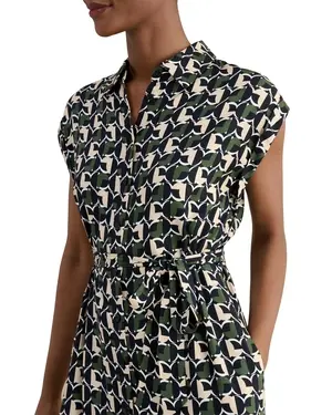 HOBBS LONDON Kalinda Printed Shirt Dress