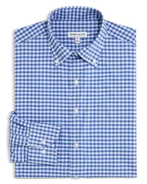 Peter Millar Lewis Performance Twill Sport Shirt - Windsor Blue